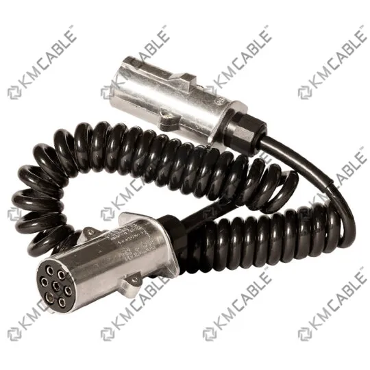 7 Way Coiled Cable,Power Spiral cable,Heavy Duty Trailer Wire